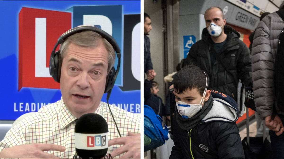Nigel Farage believes wearing face masks to stop coronavirus spread "a ...