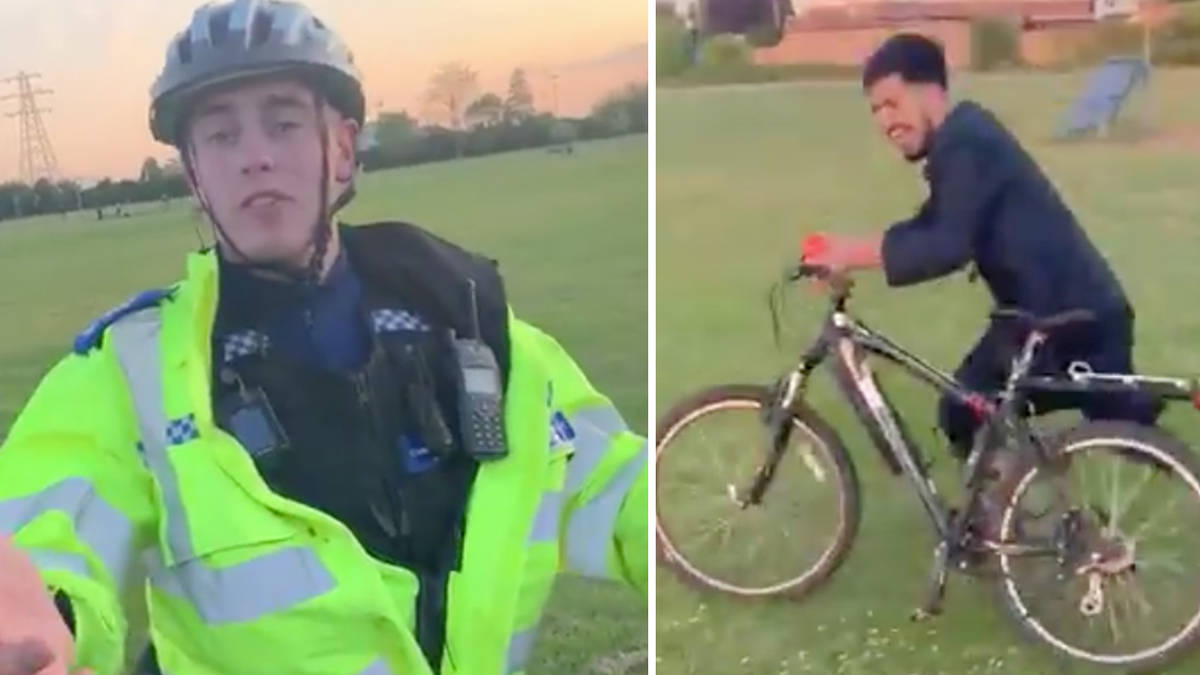 Man runs off with PCSO's bike as he tries to disperse mob breaching ...