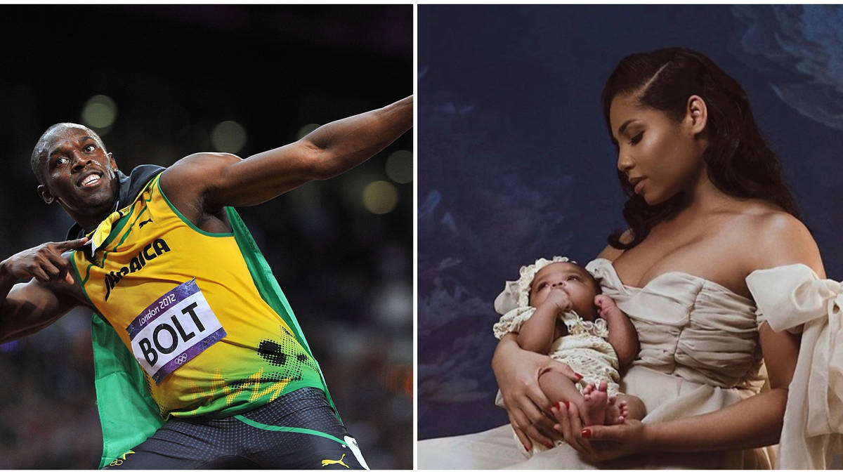 Usain Bolt shares first pictures of baby daughter and reveals name | LBC
