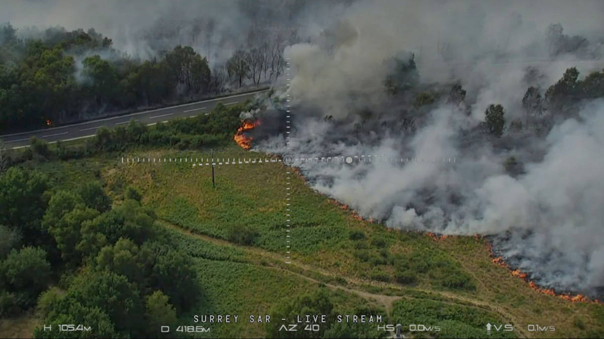 Chobham Common: 'Major incident' as evacuation ordered for 40-hectare ...