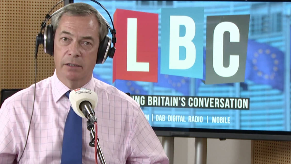 An Angry Nigel Farage Turns On Tory Eurosceptics Over Brexit | LBC