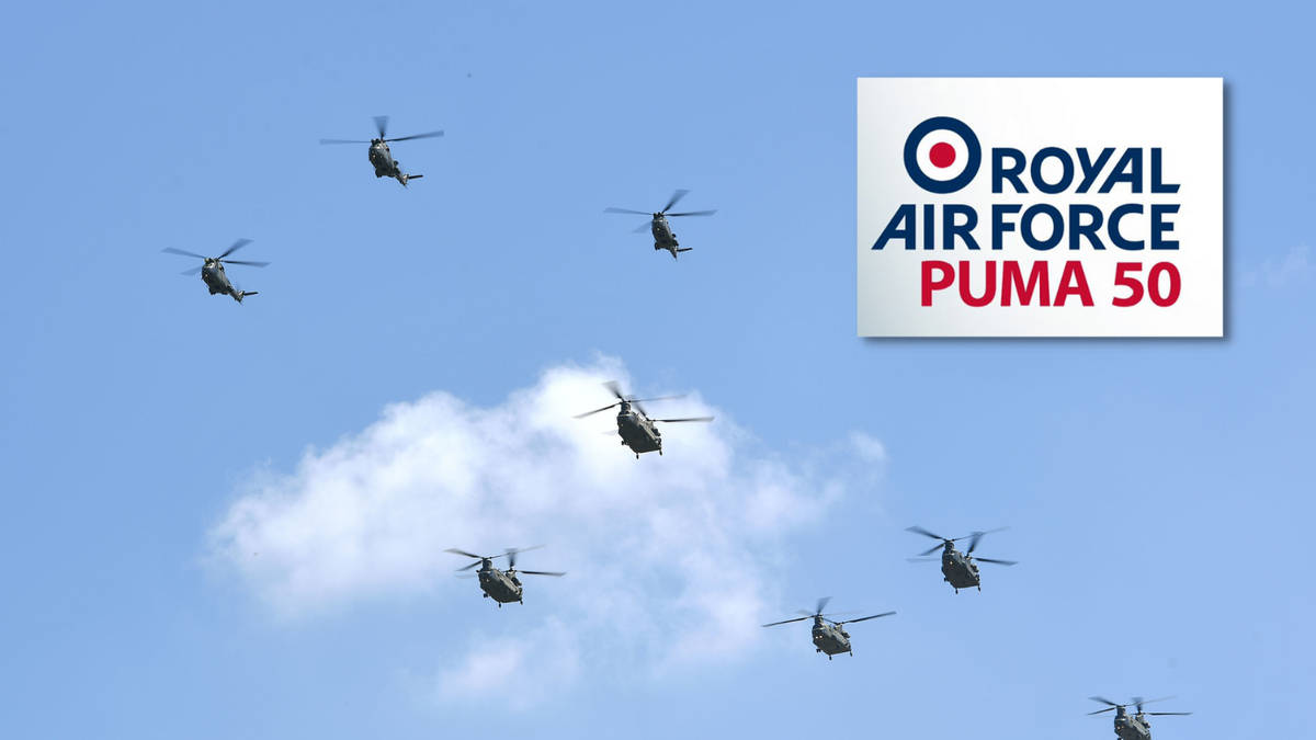 RAF Puma 50 flypast: Today's route, timings and where to watch the ...