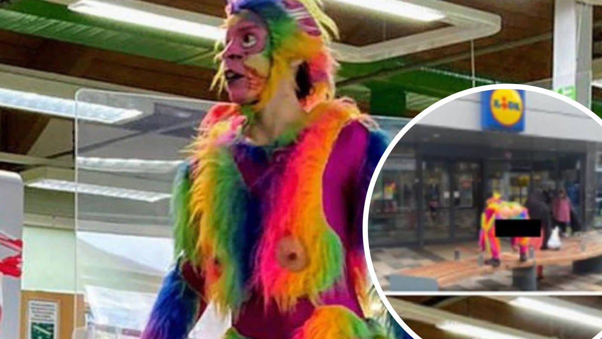 Backlash after actor in bare-bottomed rainbow monkey costume appears at ...