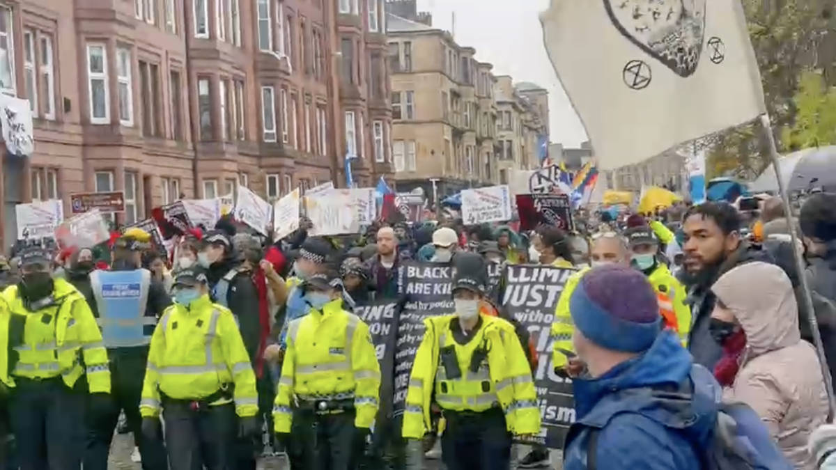 As it happened: Thousands of climate protestors march through UK cities ...
