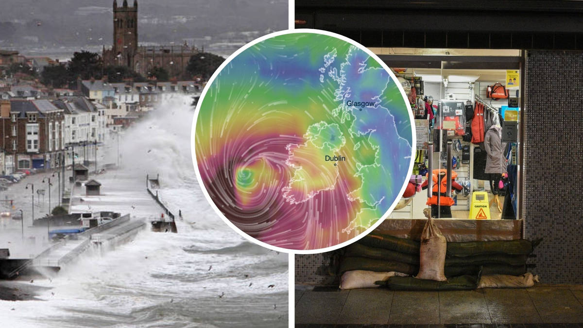 Storm Barra poses 'danger to life' as 80 mph winds, rain and snow ...