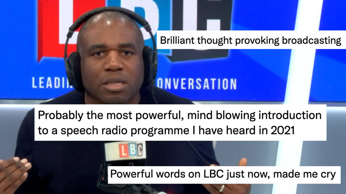 David Lammy moves LBC listeners with powerful reaction to teen ...