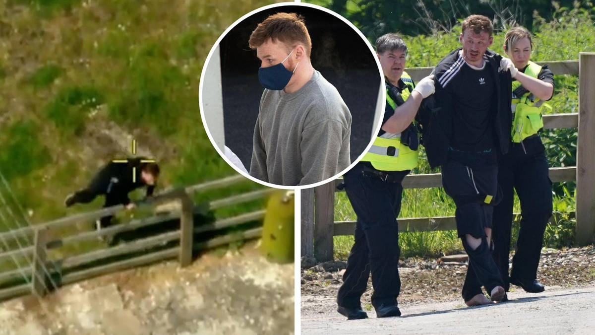 Dramatic moment double killer is cornered by police as he is jailed for ...