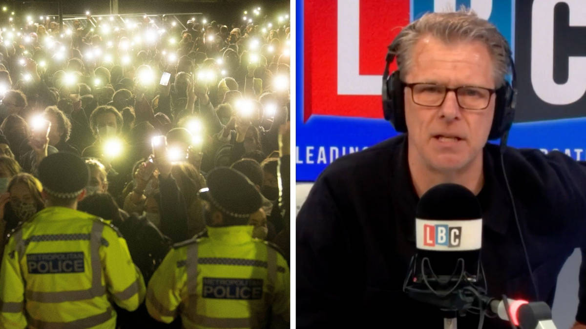 Andrew Castle rips apart Met's 'stupid' response to Everard vigil | LBC