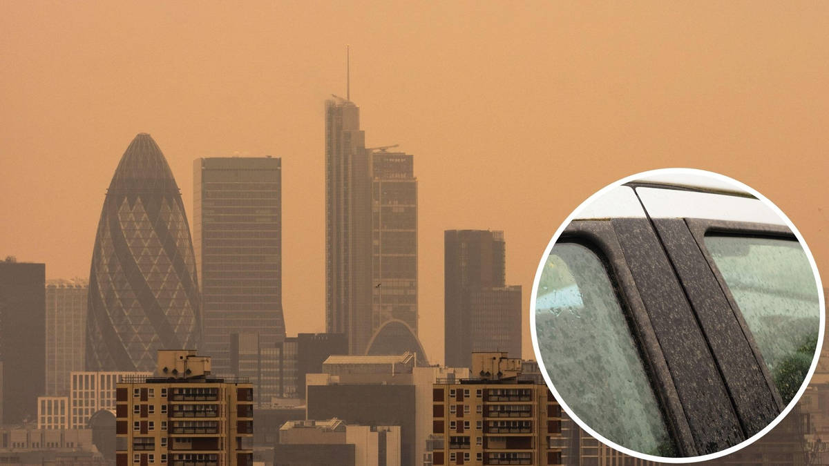 Britain's red mist: Saharan dust which blanketed parts of Europe ...