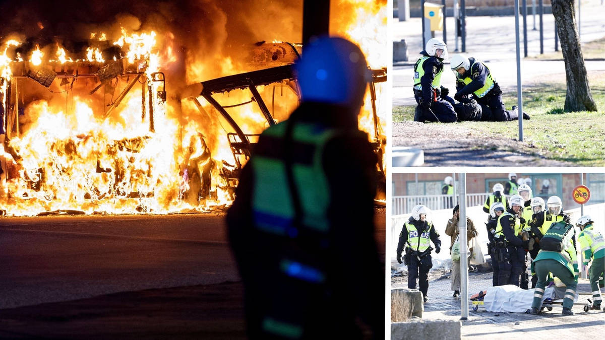 Koran burnings in Sweden spark riots and police fire warning shots as ...