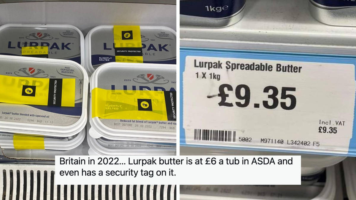 Lurpak: Asda security tags tubs and Iceland price hits £9.35 as cost of ...