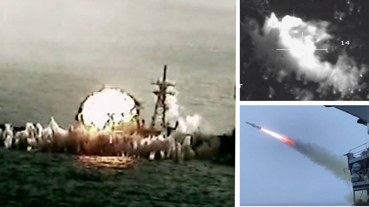 Watch: Royal Navy obliterates ship in 'formidable display of firepower ...