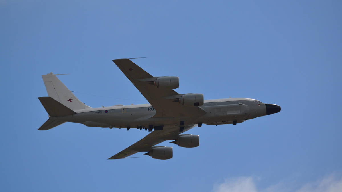 Russian fighter jet fires missile near unarmed RAF plane patrolling ...