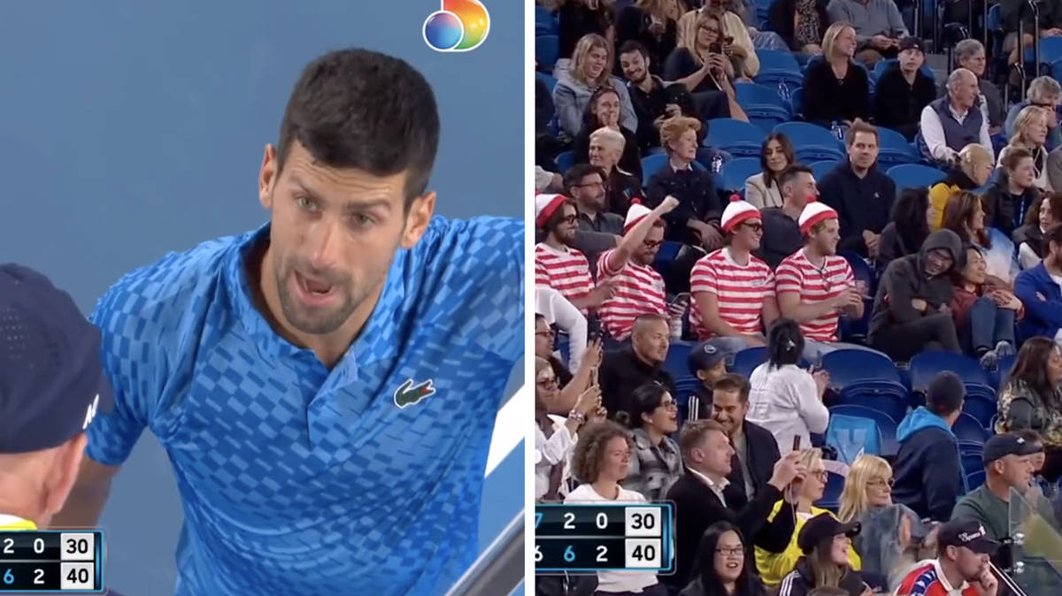 Raging Novak Djokovic loses it over loudmouth 'drunk fan' dressed as ...