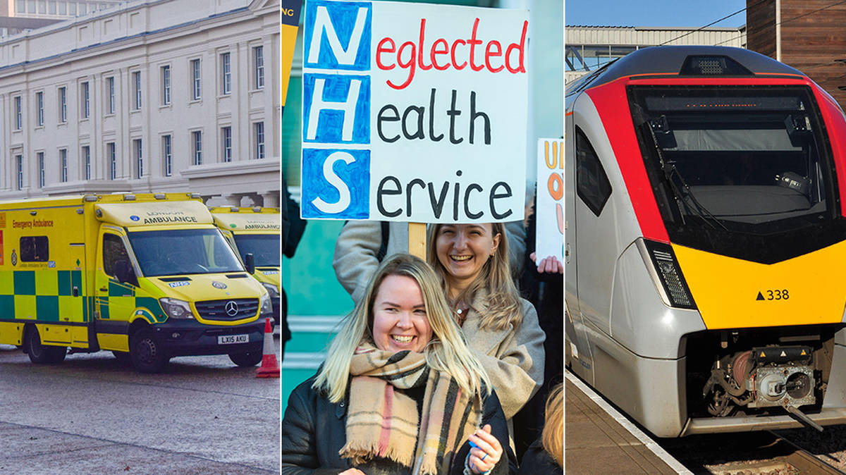 March strike dates: When teachers, trains and NHS are going on strike ...