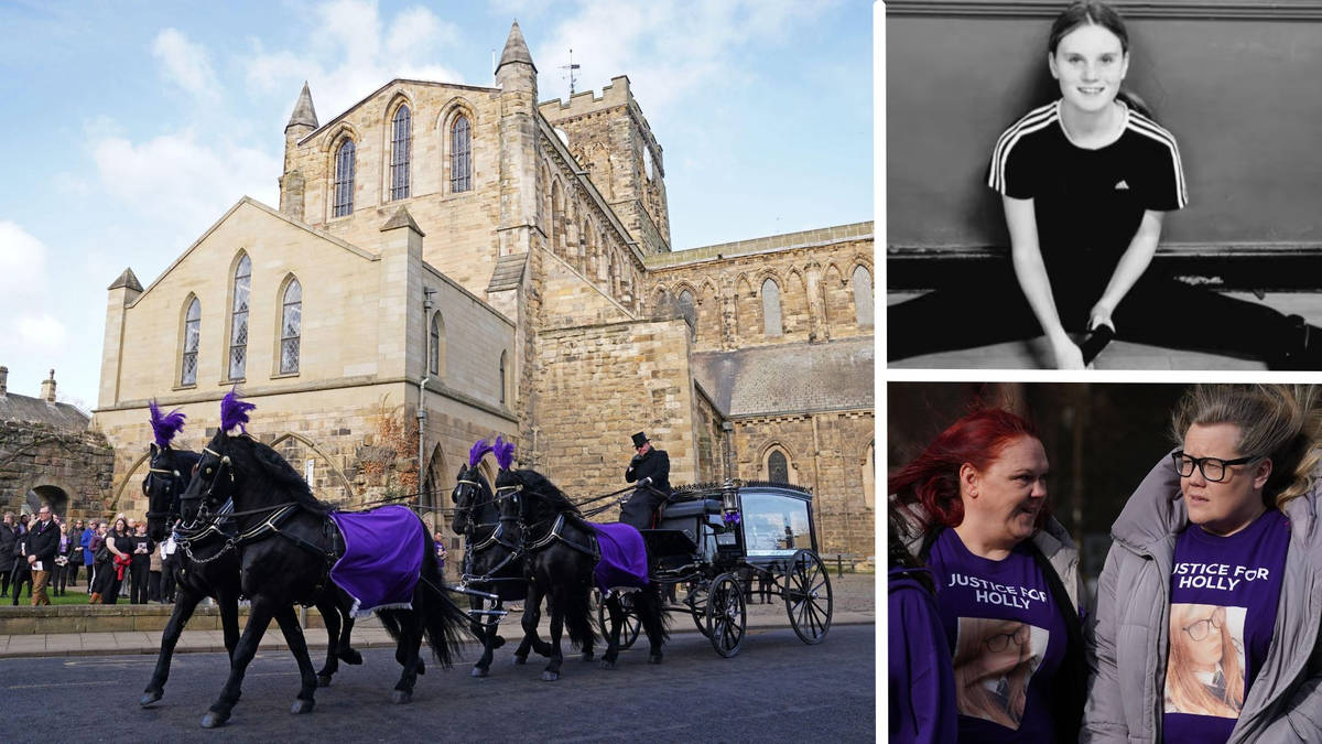 'The world is a much darker place': Mourners line streets for Holly ...