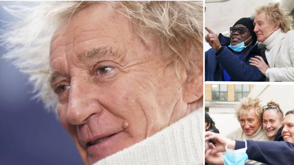 'I'm not all mouth and no trousers': Rod Stewart visits hospital to pay ...