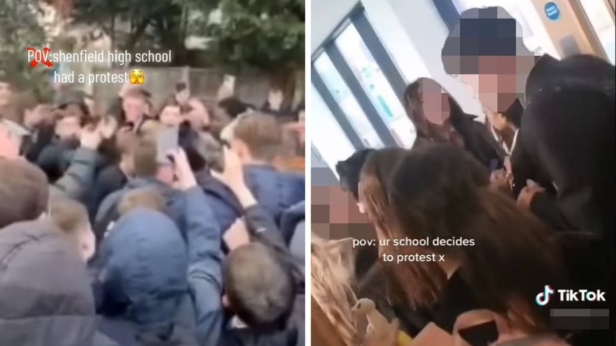 More protests erupt at British schools as pupils riot amid claims boys ...