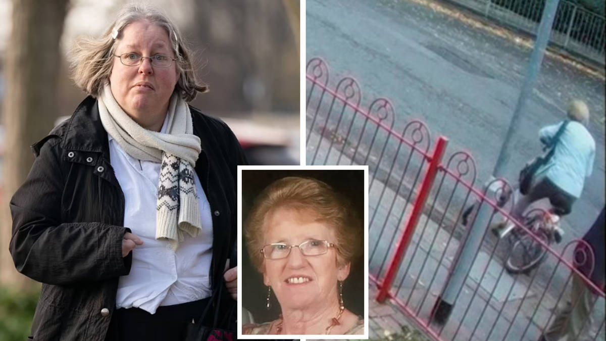 Pedestrian, Auriol Grey, who raised her hand to cyclist, Celia Ward, on ...
