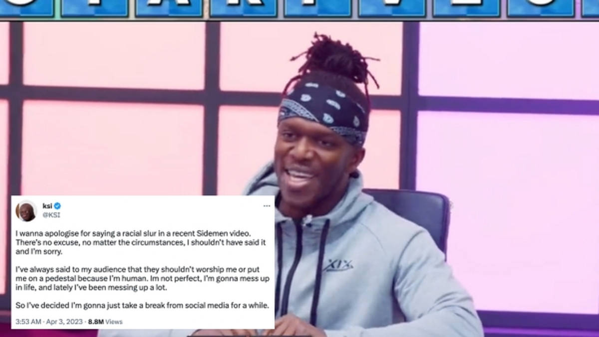 KSI apologises for racist slur in Sidemen YouTube video and announces ...