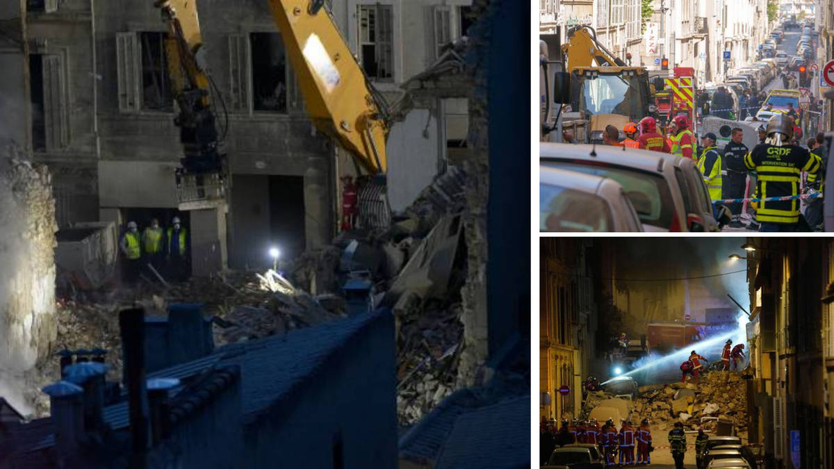 Two bodies found under rubble after Marseille building collapse, as ...
