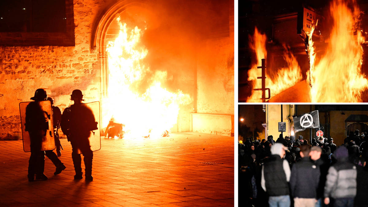 France on fire again: Violent protests erupt after Macron's bid to ...