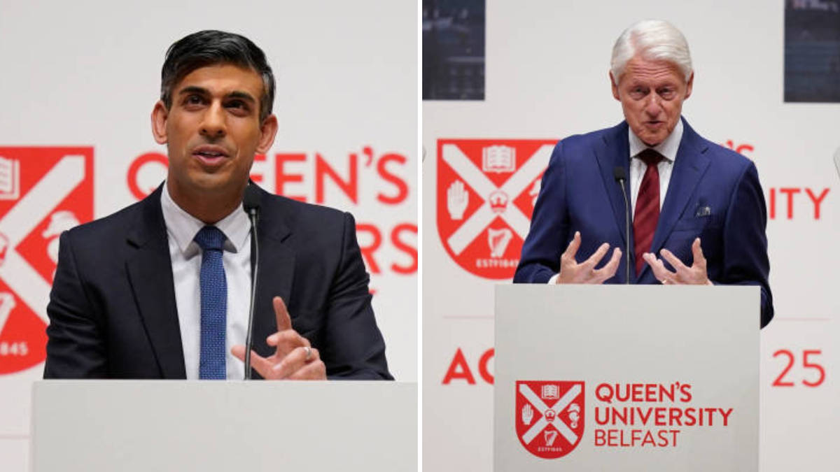 Sunak says Good Friday Agreement left 'precious legacy' as Clinton ...