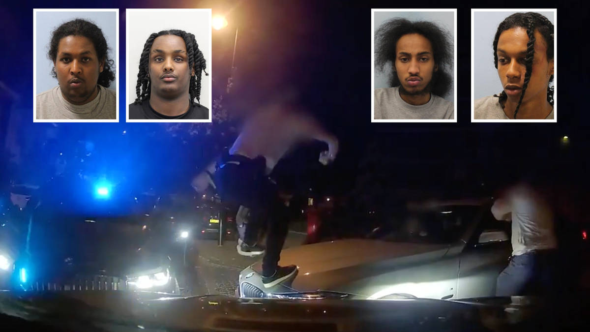 Moment robbers who attempted to steal £2,000 watch caught by Flying ...