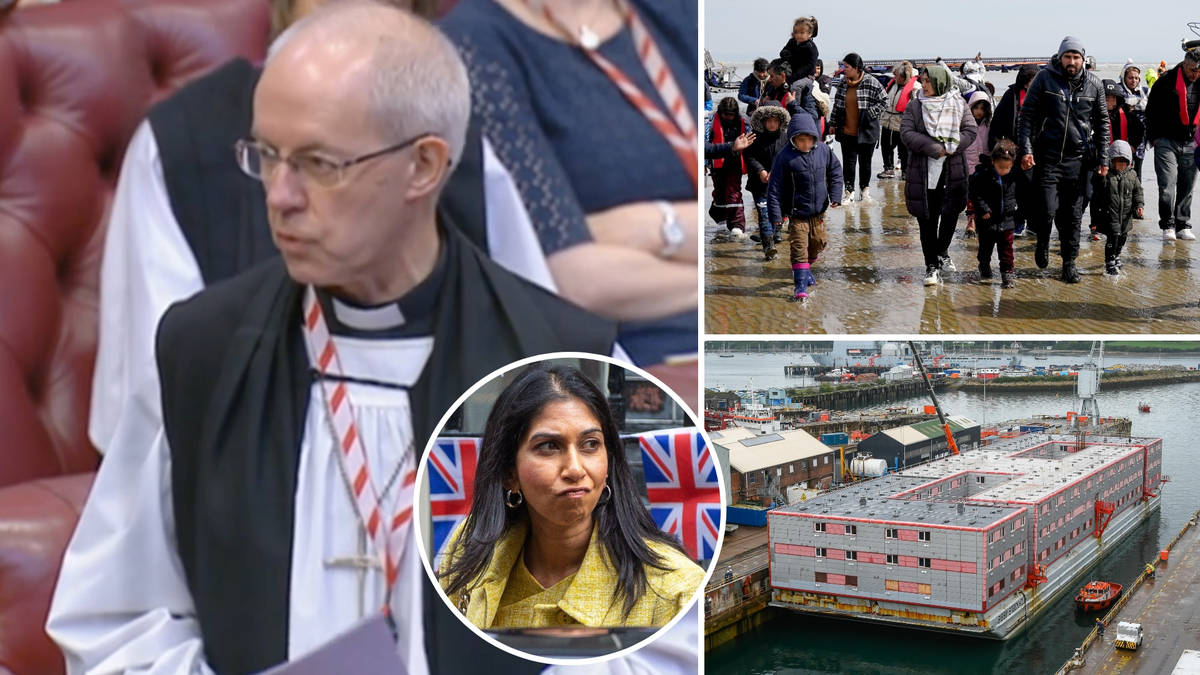 Archbishop of Canterbury Justin Welby slams controversial migrants bill ...