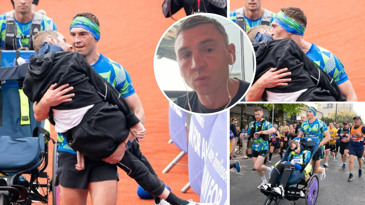 Kevin Sinfield says carrying Rob Burrow across marathon finish line was ...