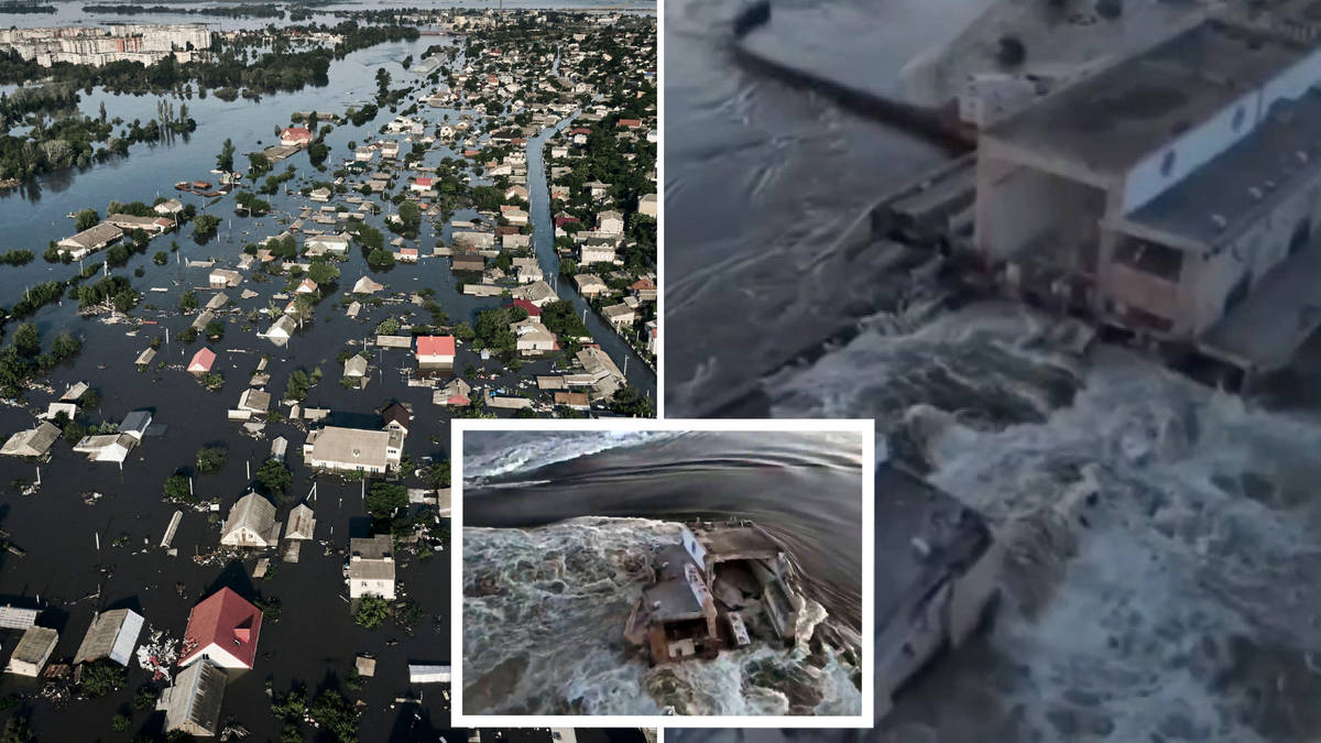 Floodwaters from bombed Ukrainian damn are 'detonating Russian mines ...