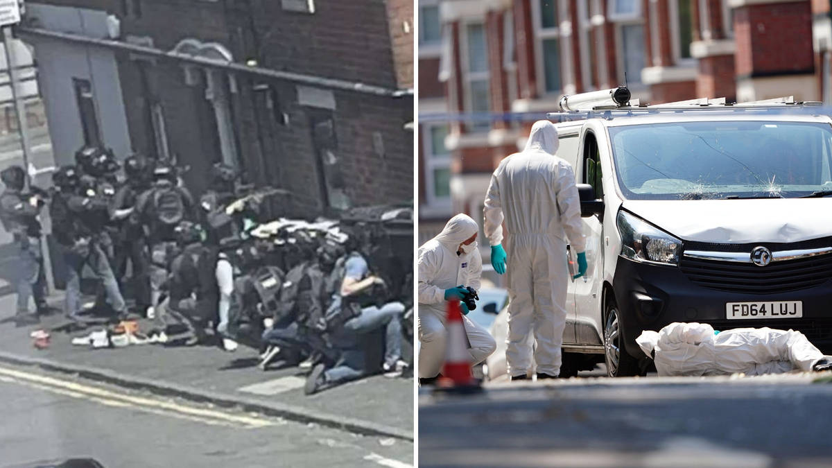 Anti-terror cops swarm Nottingham after two people stabbed to death and ...