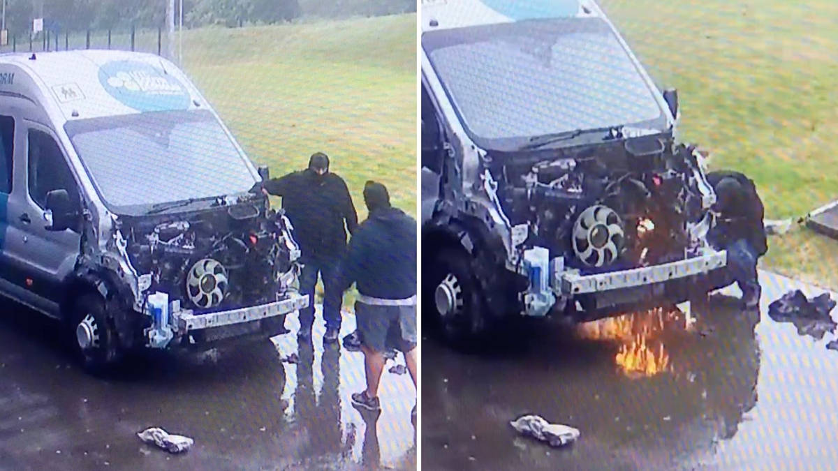 Brazen thieves strip school's minibus for parts in 'car cannibalism ...