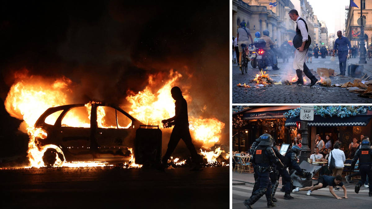 Hundreds arrested as rioters raid gun store and arm themselves with ...