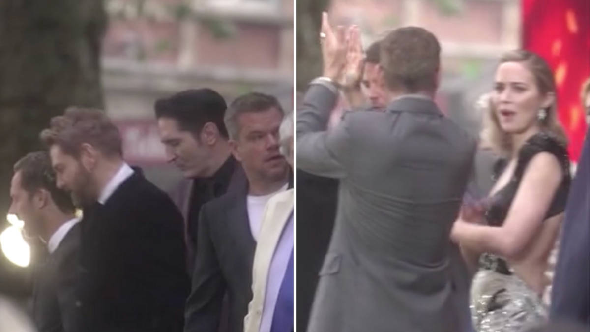 Moment Oppenheimer's star-studded cast walk out or premiere on strike ...