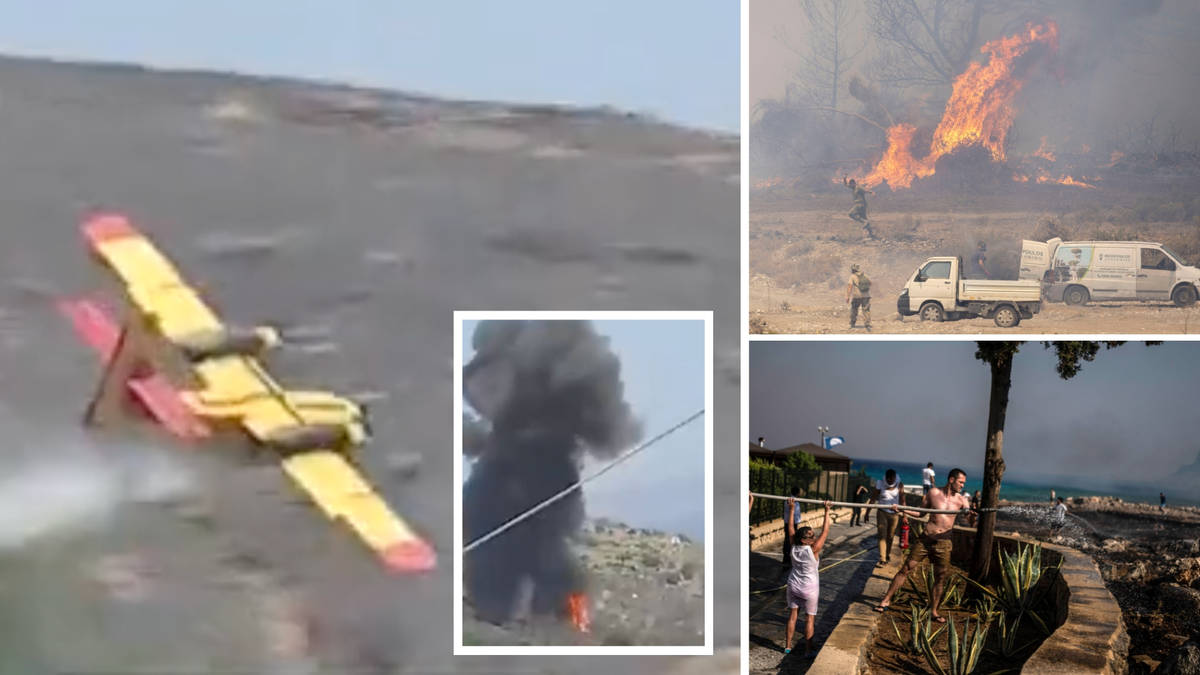 Two pilots confirmed dead after plane nose-dived to ground in fireball ...