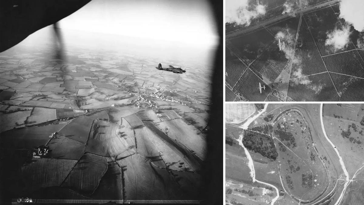 Unseen aerial photos of UK in World War Two, including bombed out ...