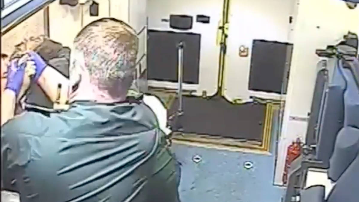Shocking CCTV Footage Of Two Ambulance Workers Being Attacked | LBC