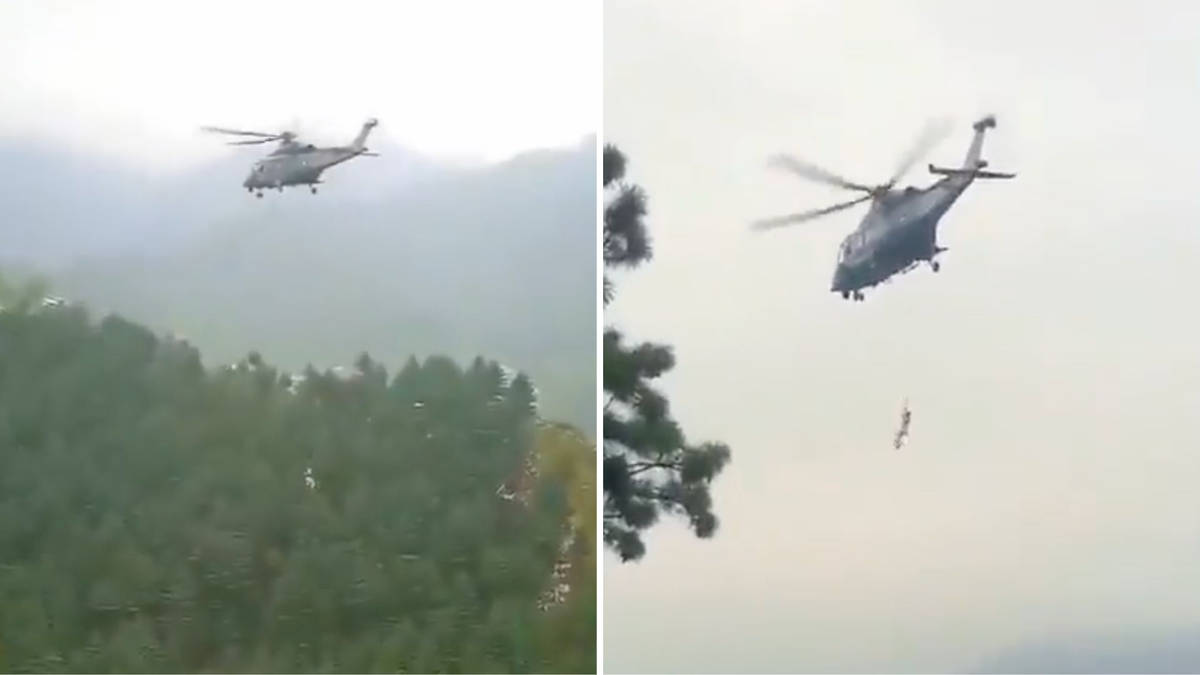 Helicopters stood down in rescue of children from Pakistan cable car as darkness falls | LBC