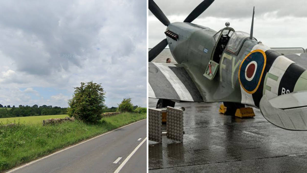Pilot dies after replica Spitfire crashes into field outside Oxford | LBC
