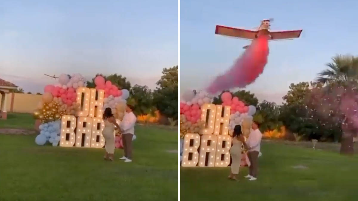 Shocking moment plane crashes during gender reveal killing pilot in ...