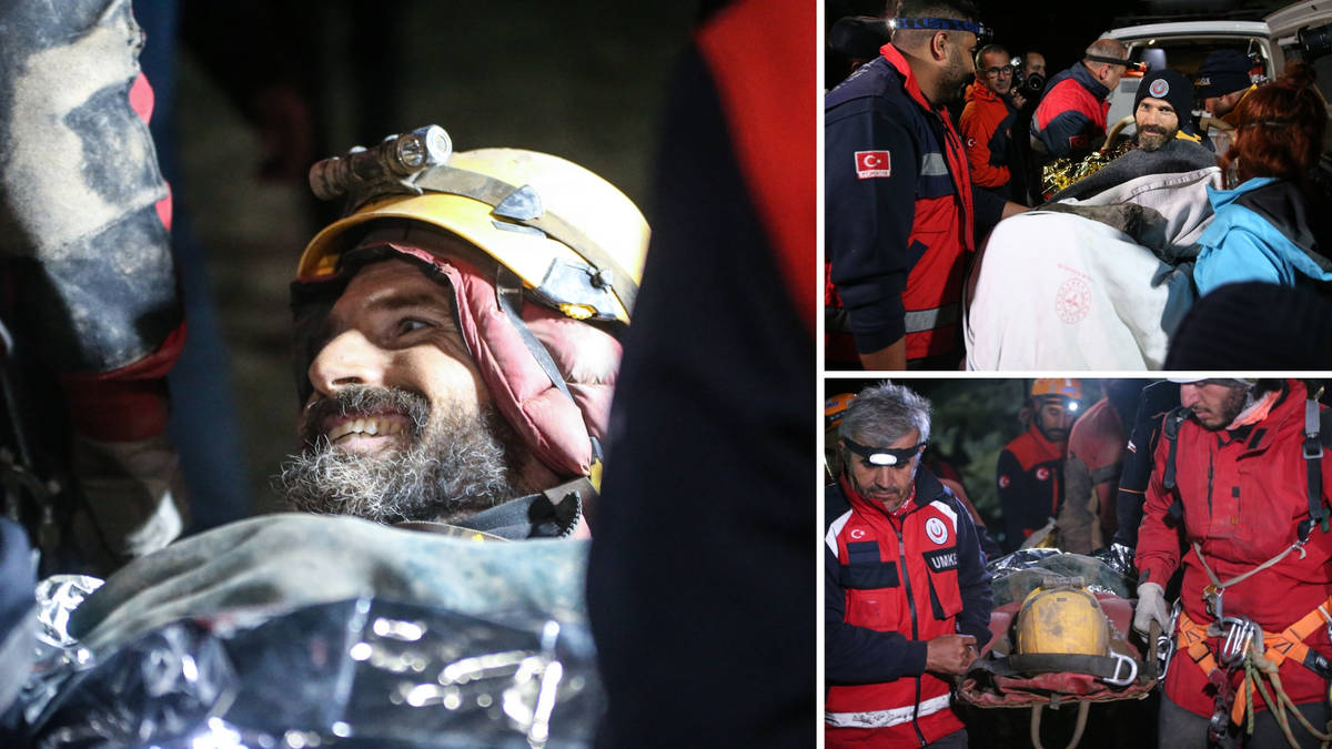 US explorer rescued from cave after 12 days trapped underground in ...