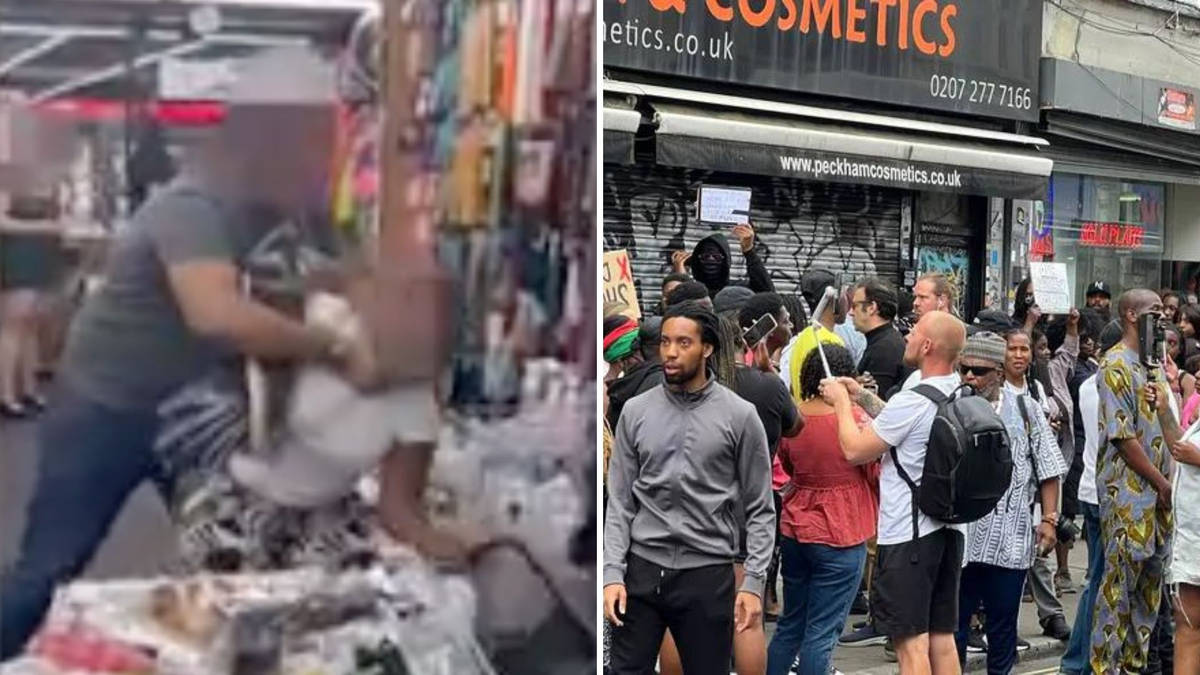 Peckham shopkeeper goes into hiding amid protests outside his store ...