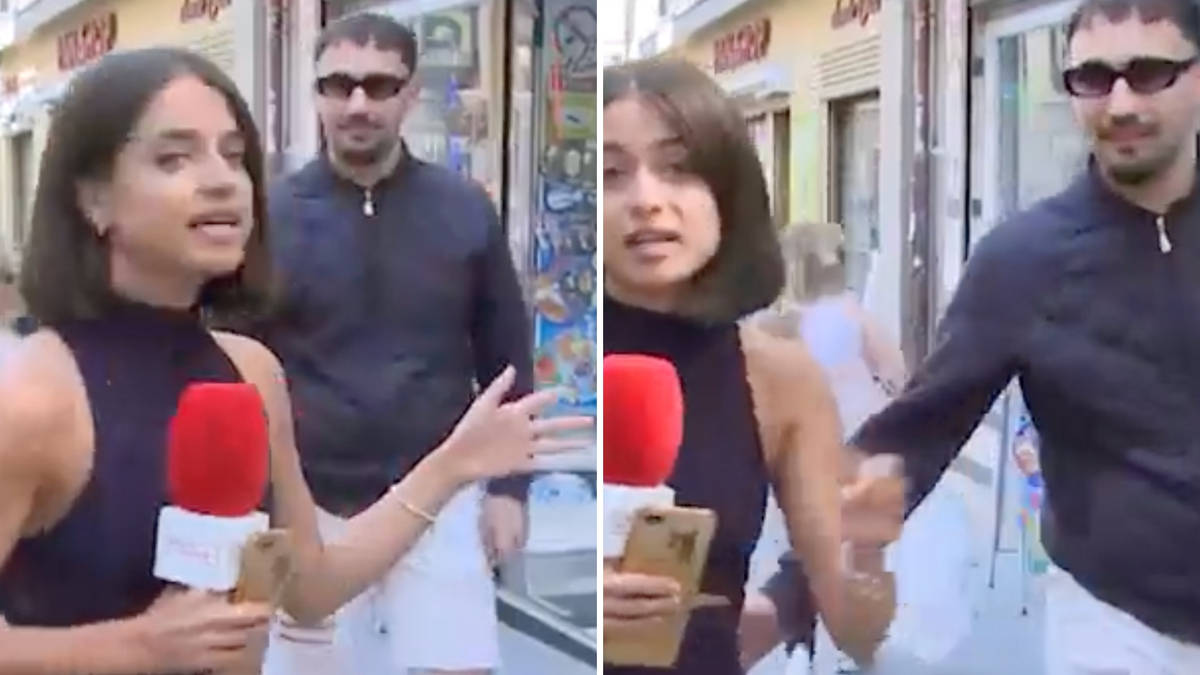 Outcry in Spain after man gropes reporter Isa Balado live on air during ...