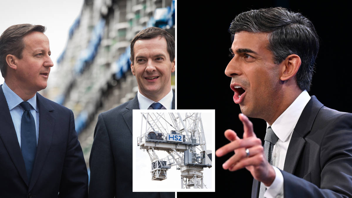 Rishi's on the wrong track: David Cameron and George Osborne slam ...