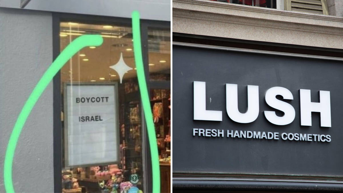 'Boycott Israel' sign sparks backlash after appearing in Lush store ...