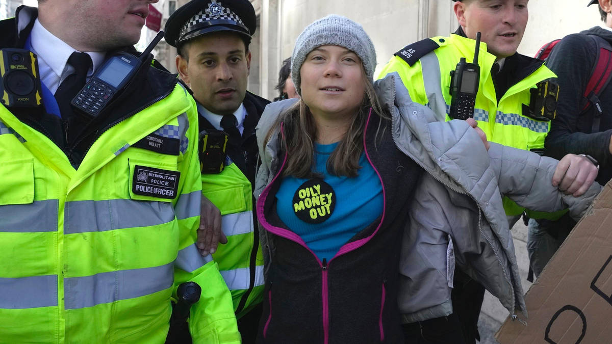 Greta Thunberg charged after arrest at eco protest outside oil company ...
