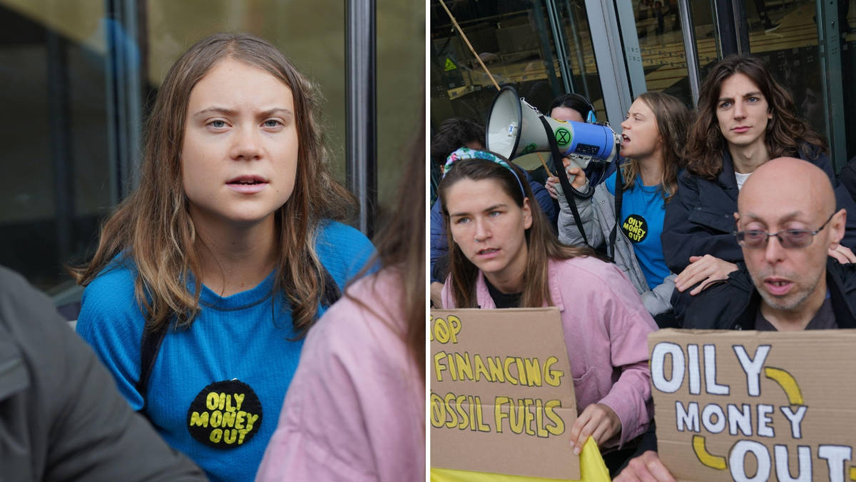 Greta Thunberg joins another climate change protest a day after Met ...