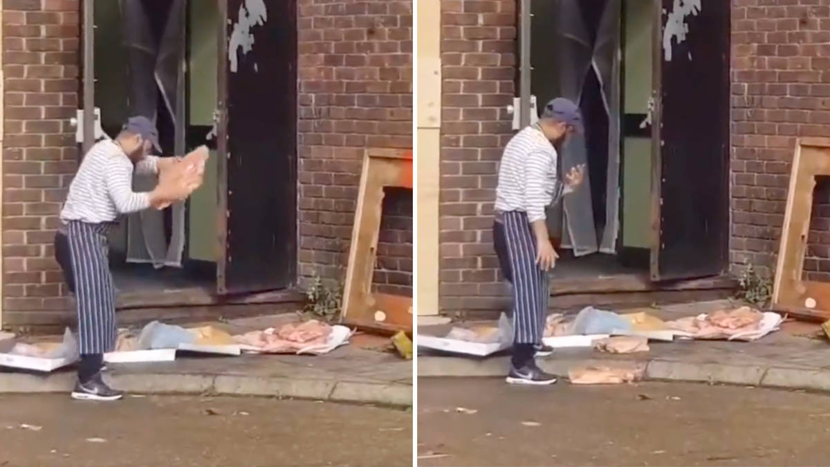East London fishmonger caught throwing frozen seafood on pavement ...