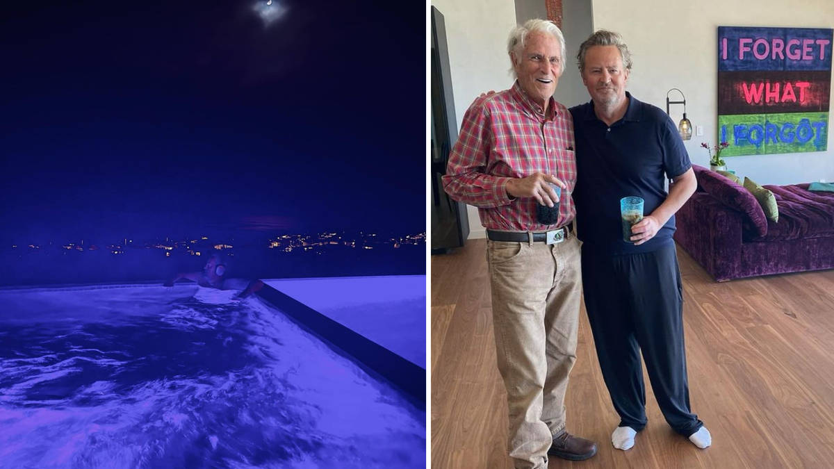 Matthew Perry's poignant last photos with his father and in his jacuzzi ...
